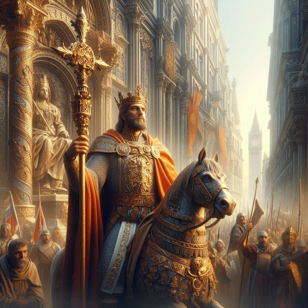 Carlos Magno (742–814),Rei dos Francos e Imperador do Sacro Império ...